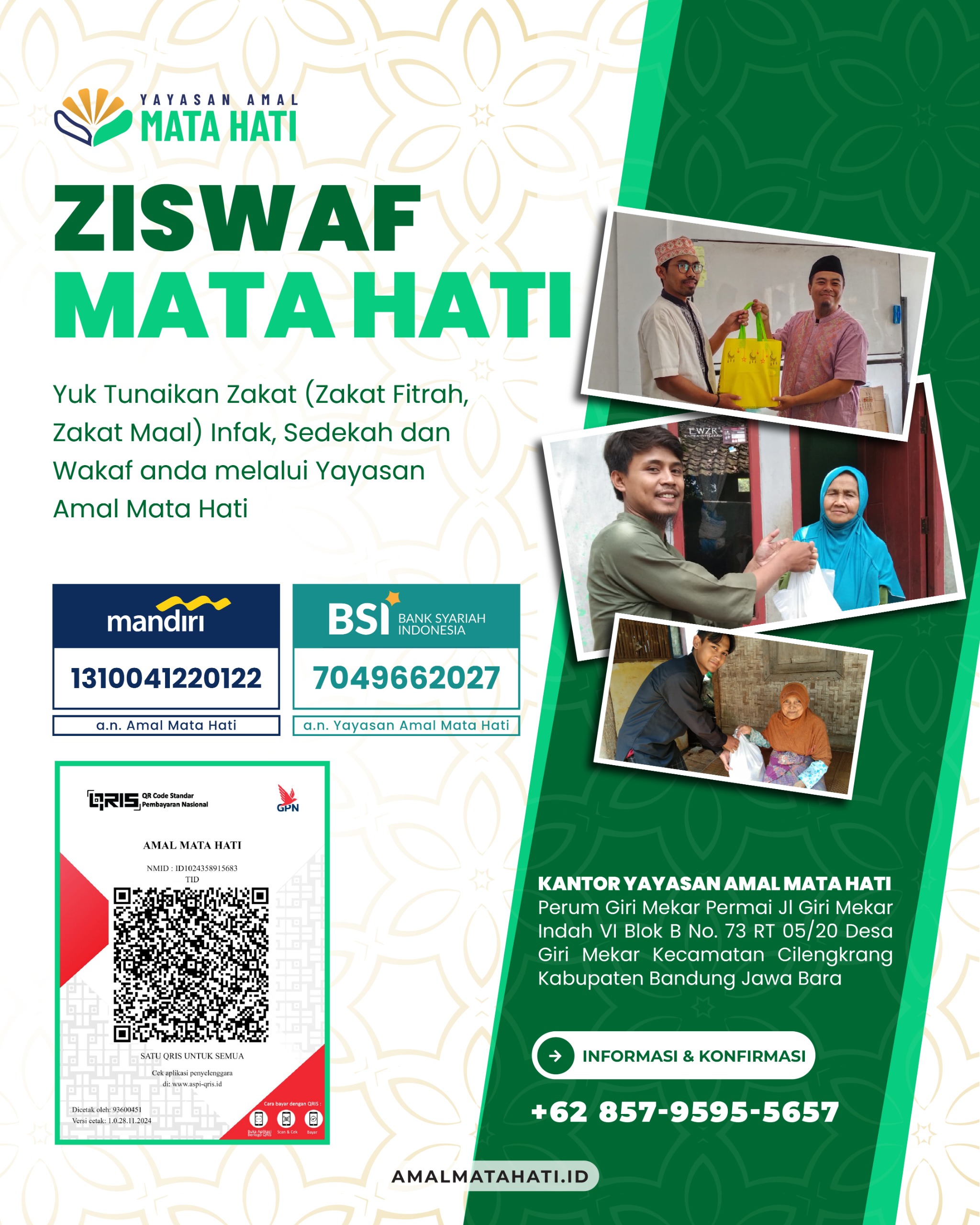 ZISWAF Yayasan Amal Mata Hati | Yayasan Amal Mata Hati